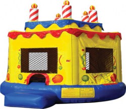 Birthday Cake Large Bounce House - Twin Bros Party Rentals Chelmsford MA